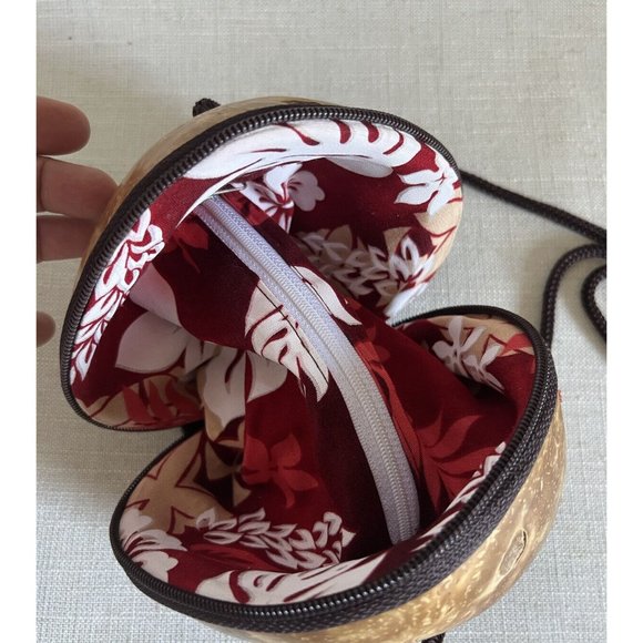 Natural Coconut Shell | Bags | Coconut Shell Crossbody Bag Red Hawaiian ...
